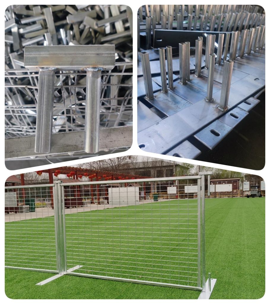 Square Tube Temporary Fence - Haotian Hardware Wire Mesh